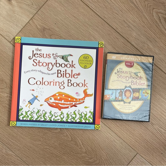 Toys | New Jesus Storybook Coloring Pages Dvd | Poshmark